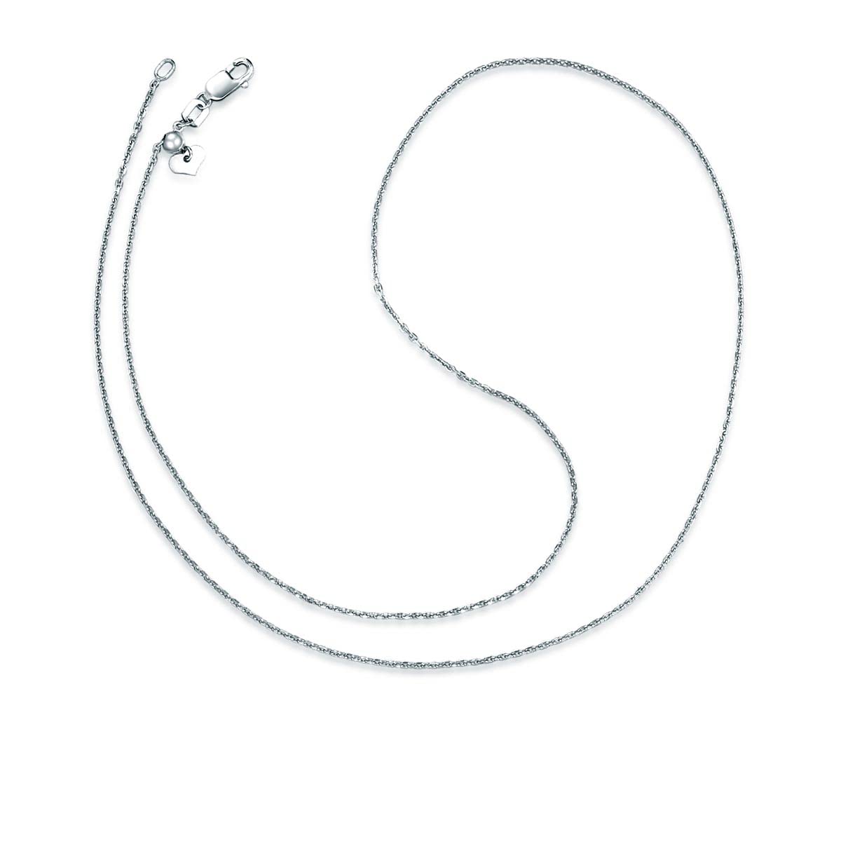 CHOW TAI FOOK 18-in Cable Chain 950 Platinum Necklace