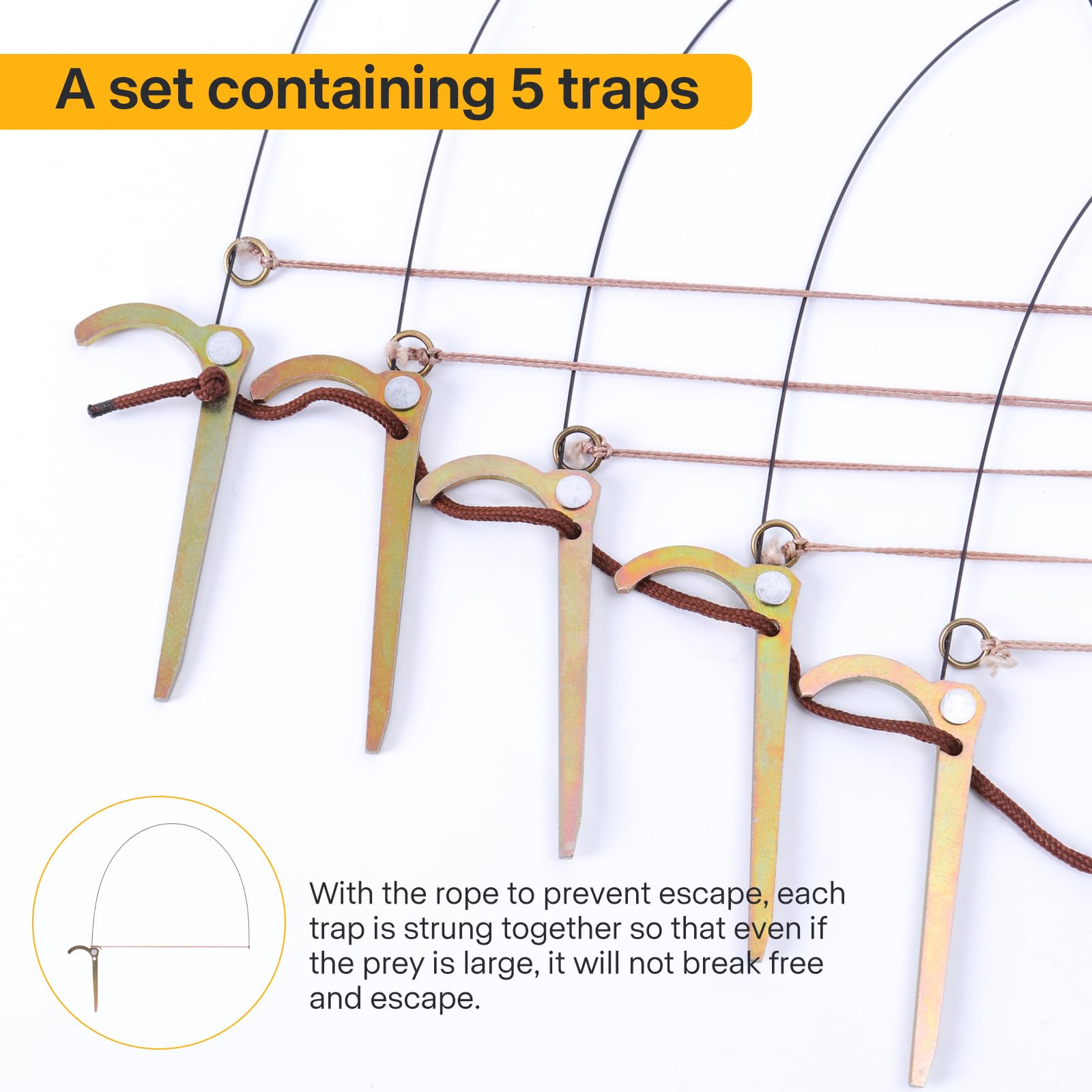 Hunting Trap for Birds Bird Trap for Chicken, Pheasant,Wild Duck, Partridge Mallard and Other Birds Tying Birds' feet Won't Hurt Them