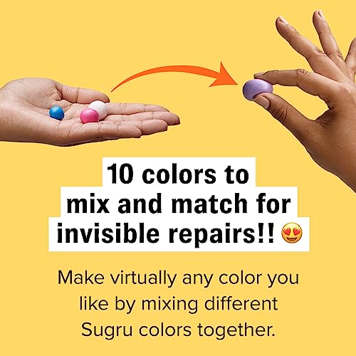 Sugru by Tesa - All Purpose Super Glue, Moldable Craft Glue for Indoor & Outdoor - Adhesive Glue for Creative Fixing, Repairing, Bonding & Personalizing - 3 Pack - Black, White & Gray (3.5g/ea)