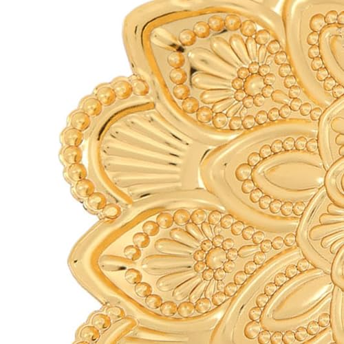 Gold Fruit Bowl, 5.5inch Decorative Metal Centerpiece Bowl Modern Fruit Bowl for Kitchen Counter Gold Bowls Gold Candies Dessert Serving Tray for Dinners Parties