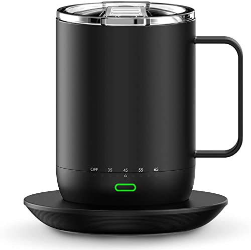 vsitoo S3pro Temperature Control Smart Mug 2 with Lid, Self Heating Coffee Mug 14 oz, 90 Min Battery Life - APP & Manual Controlled Heated Coffee Mug - Improved Design - Gifts for Coffee Lovers