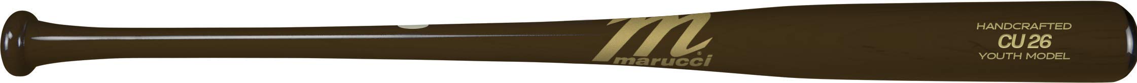 Marucci CU26 Youth Model Maple Wood Baseball Bat, Chocolate, 29"