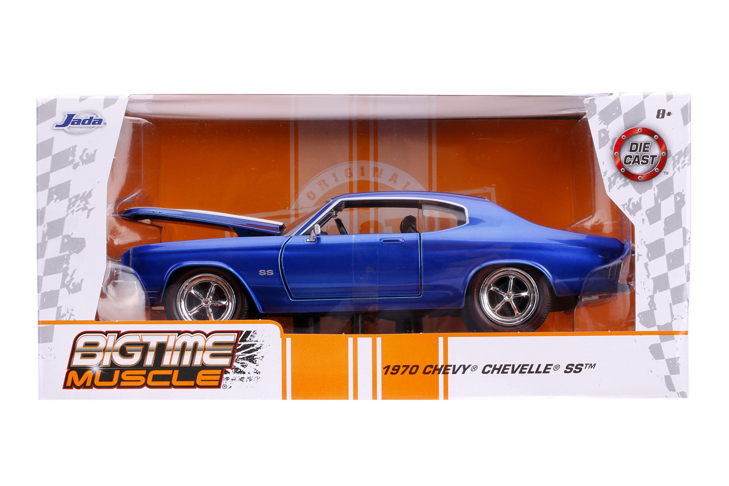 Jada Toys Big Time Muscle 1970 Chevy Chevelle SS Blue 1: 24 Diecast Vehicle