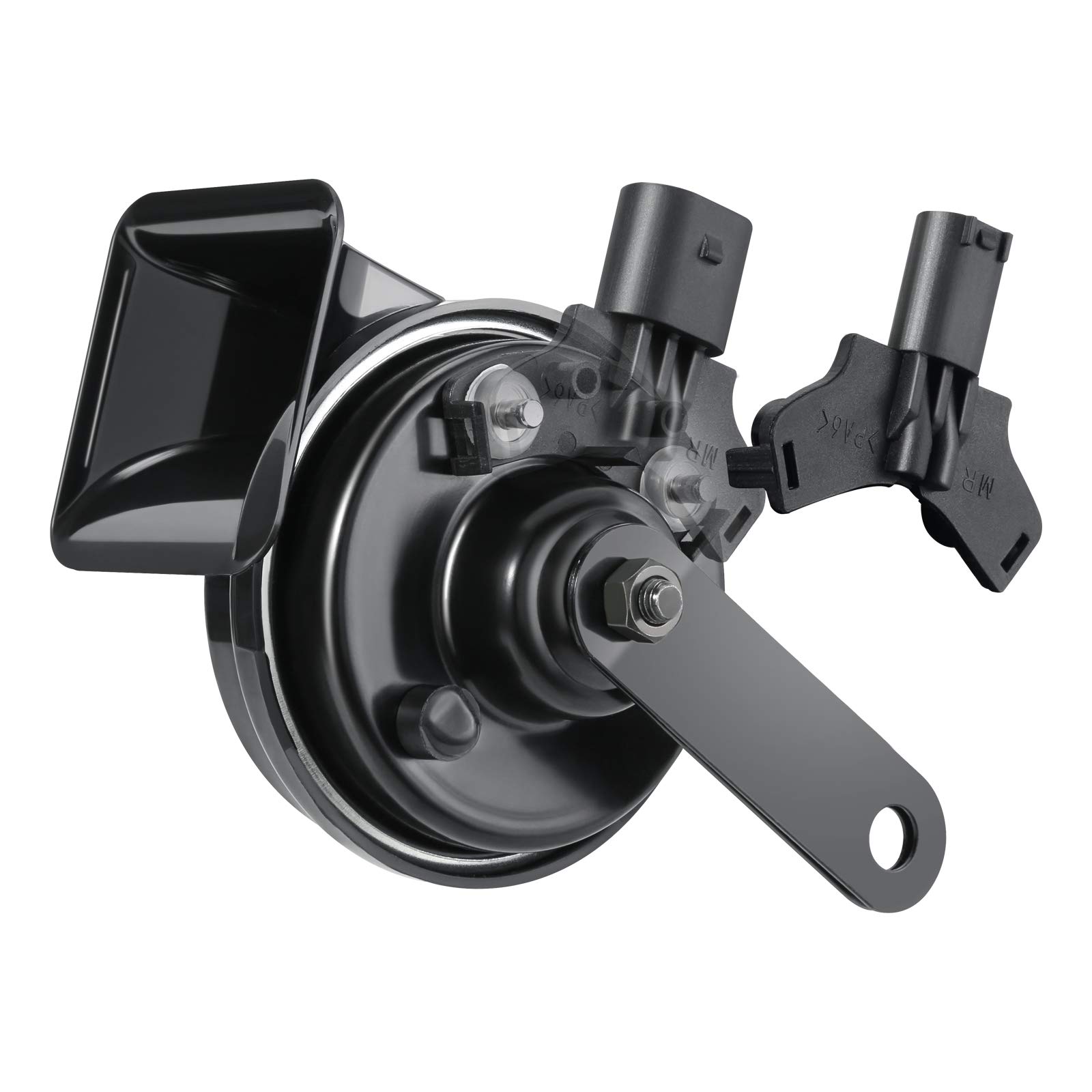 Car Horn Compatible with Ford,12V Waterproof Snail Horn 110-125db High/Low Tone(With Three pairs of Horn Plug)