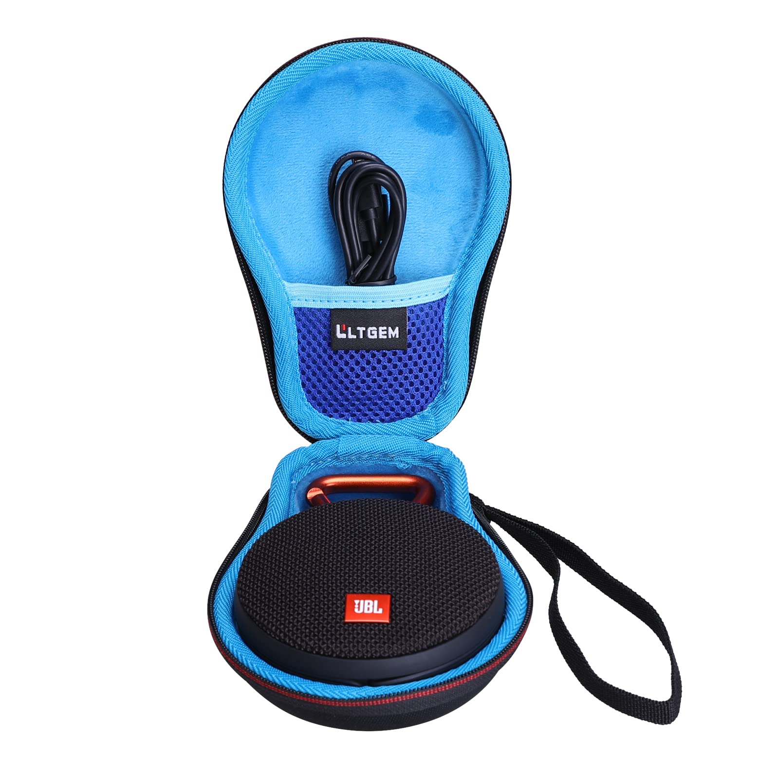 LTGEM Case Compatible with JBL Clip 3 Waterproof Durable Portable Bluetooth Speaker, Blue