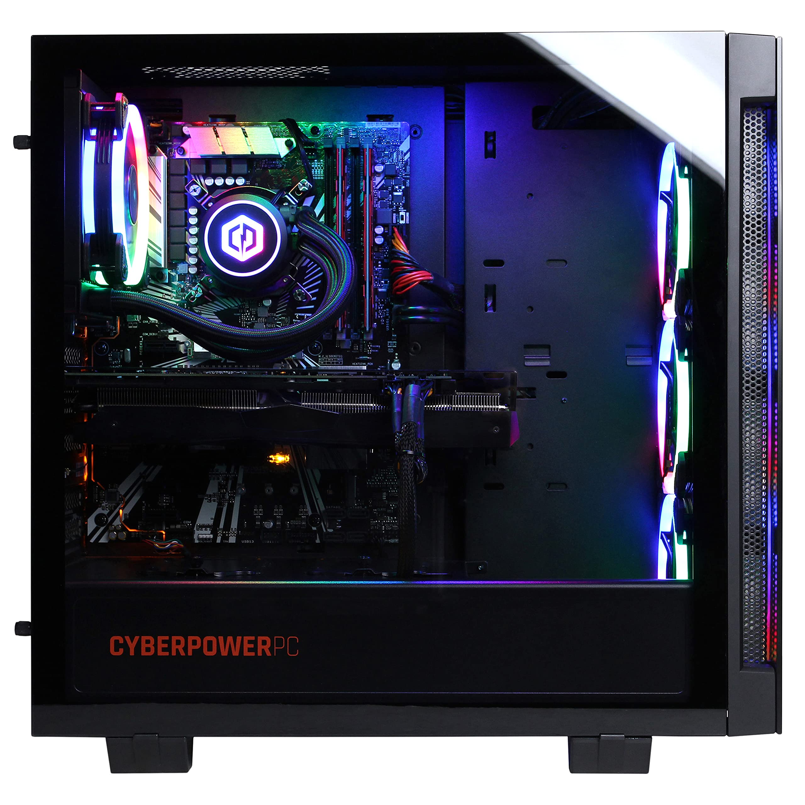 CYBERPOWERPC Gamer Xtreme VR Gaming PC, Intel Core i7-12700KF 3.6GHz, GeForce RTX 3060 12GB, 16GB DDR4, 500GB NVMe PCIe SSD, 2TB HDD, WiFi & Win 11 Home (GXiVR8400A9), Black