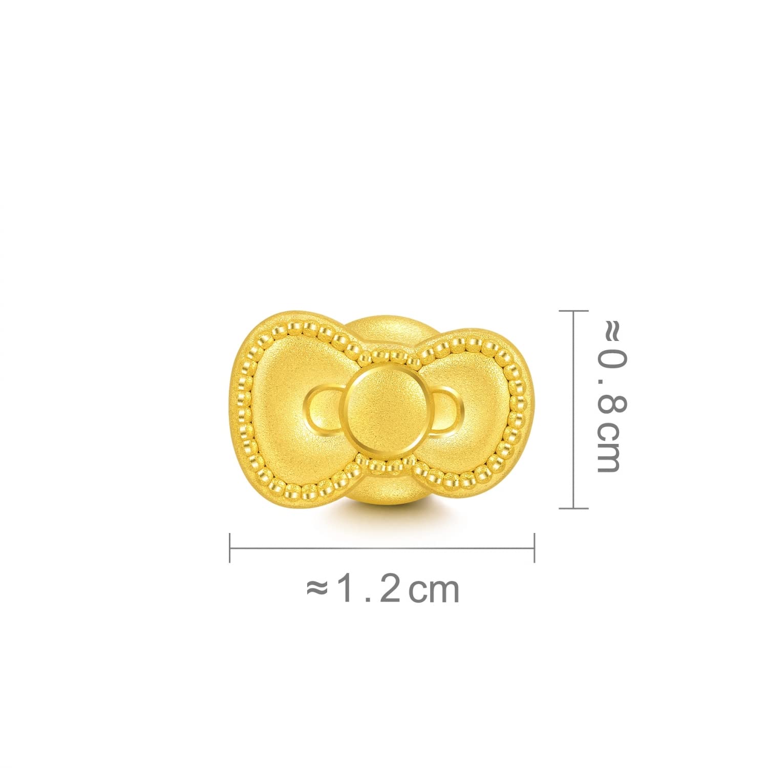 CHOW SANG SANG Sanrio 999 24K Solid Gold Hello Kitty Ribbon Mini Charm Bracelet for Women 92832C