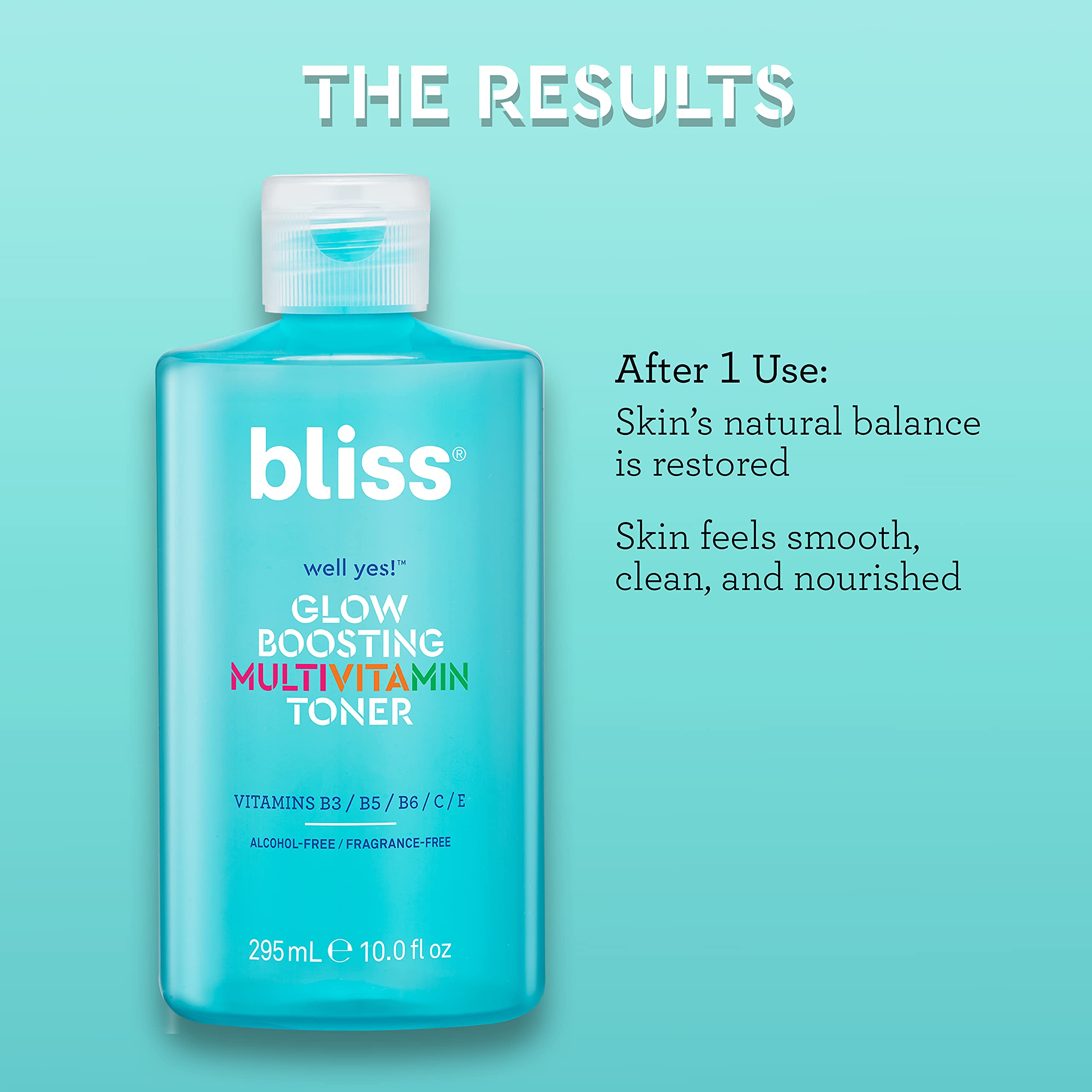 Bliss Well Yes Hydrating Toner with Vitamin B3, B5, B6, C & E - Brightens, Soothes, and Balances Skin - Alcohol-Free, Ideal for Sensitive & Oily Skin