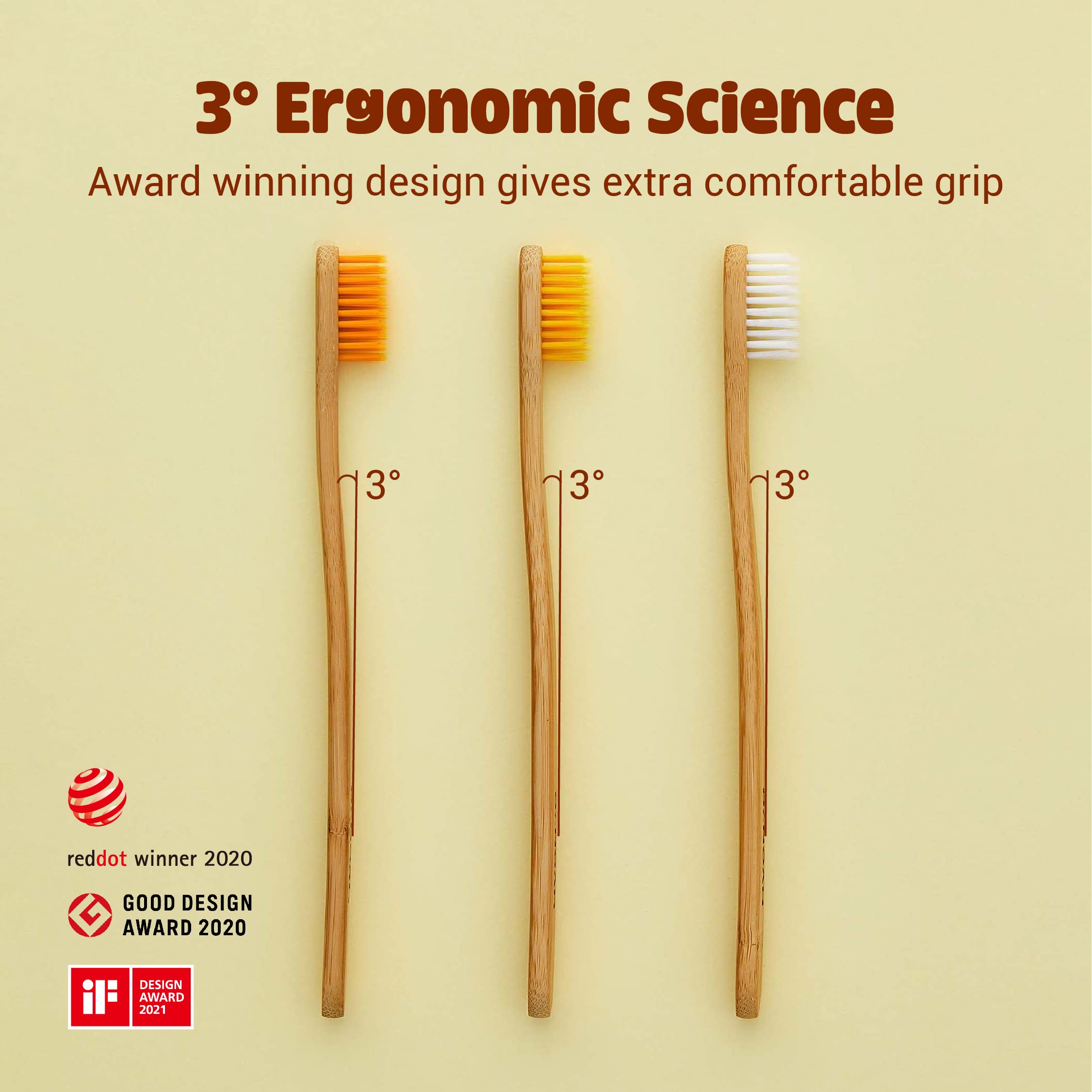 Dr.NOAH Ceramic Toothbrush Holder (2 Pack) & Maru Bamboo Toothbrush, Compact (6 Pack) | Diatomite Fast Drying Toothbrush Holders for Bamboo Toothbrushes