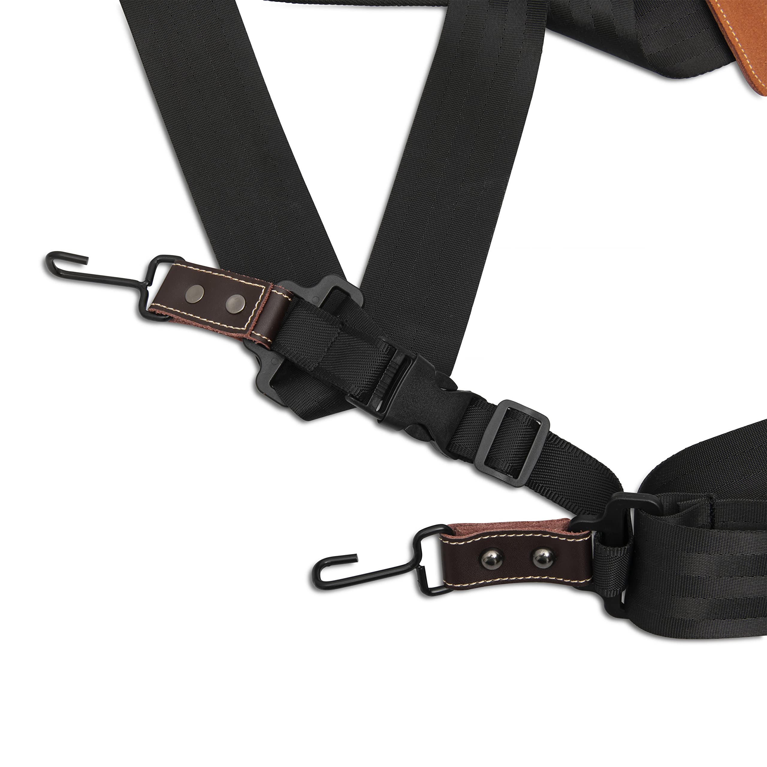 StylNio Djembe Shoulder Strap - Adjustable African Drum Sling - Thick Padded Percussion Instrument Belt - Includes Rhythm Ring Shaker