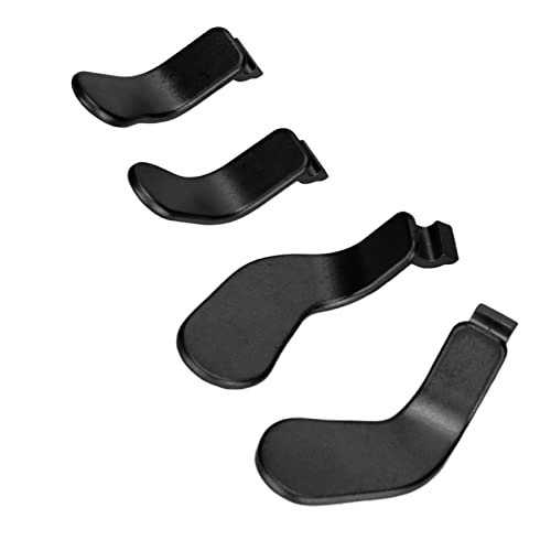 Controller Paddles, Improve Accuracy 4pcs Interchangeable Metal Paddle Replacement for Elite Controller(Black)