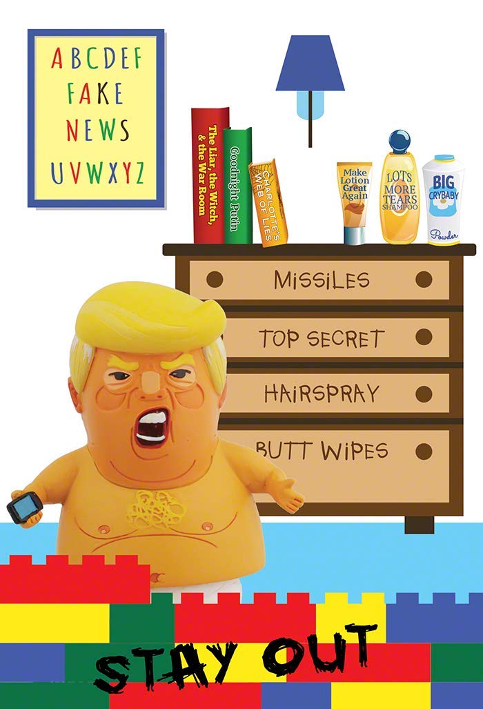 Royal Bobbles Baby Trump Blimp BobbleHIPS Collectible Bobblehead Statue - Limited Edition