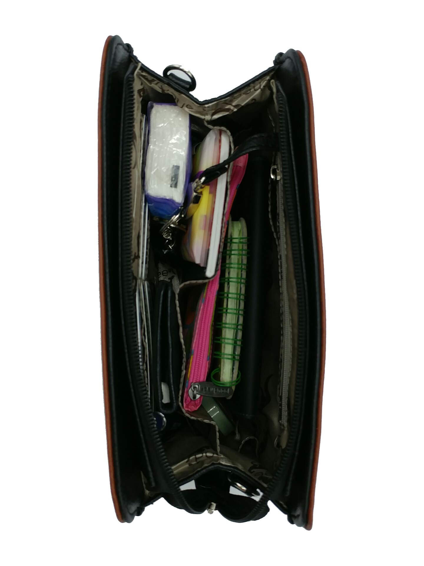 Pouchee Avi Crossbody Handbag/Organizer Purse (Blue/Green)