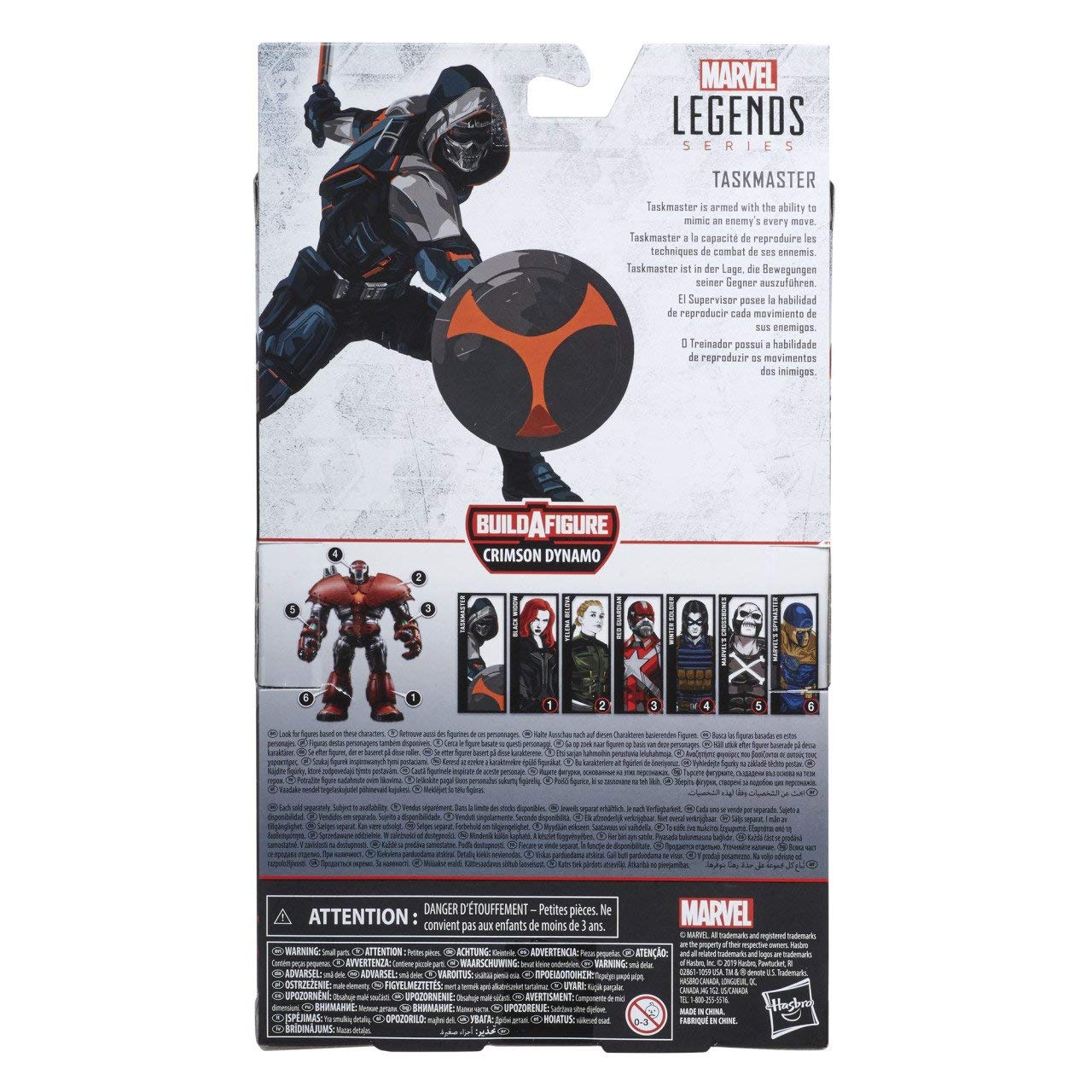 Marvel Hasbro Black Widow Legends Series 6-inch Collectible Taskmaster Action Figure Toy, Premium Design, 5 Accessories, Ages 4 and Up