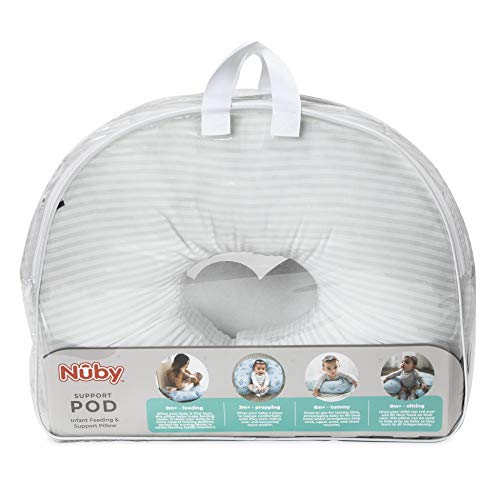 Nuby Support Pod Infant Breastfeeding Support Pillow by Dr. Talbot's, White