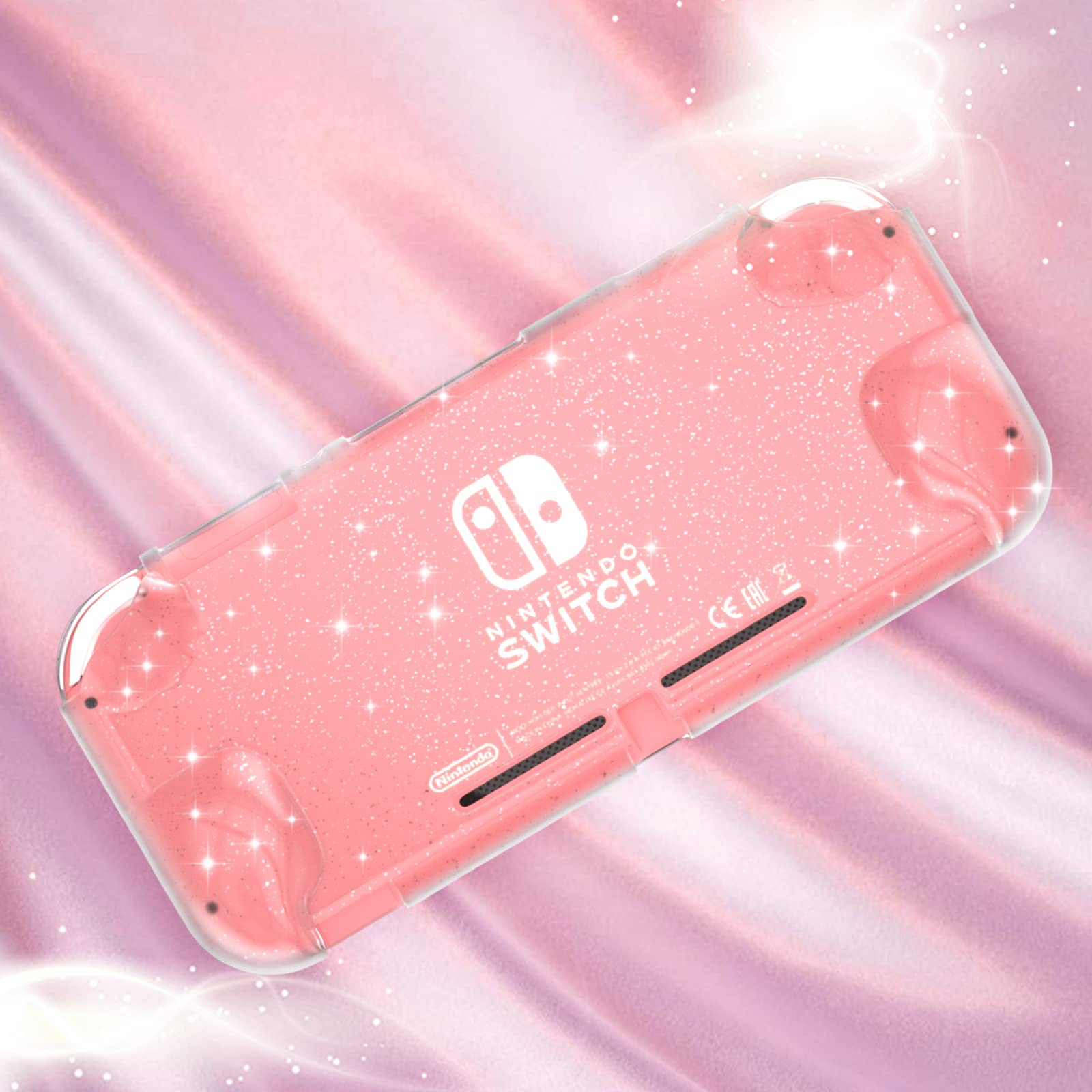 Switch lite Glitter Case, Comfortable Switch lite Grip Case, Soft and Durable Switch lite TPU Case