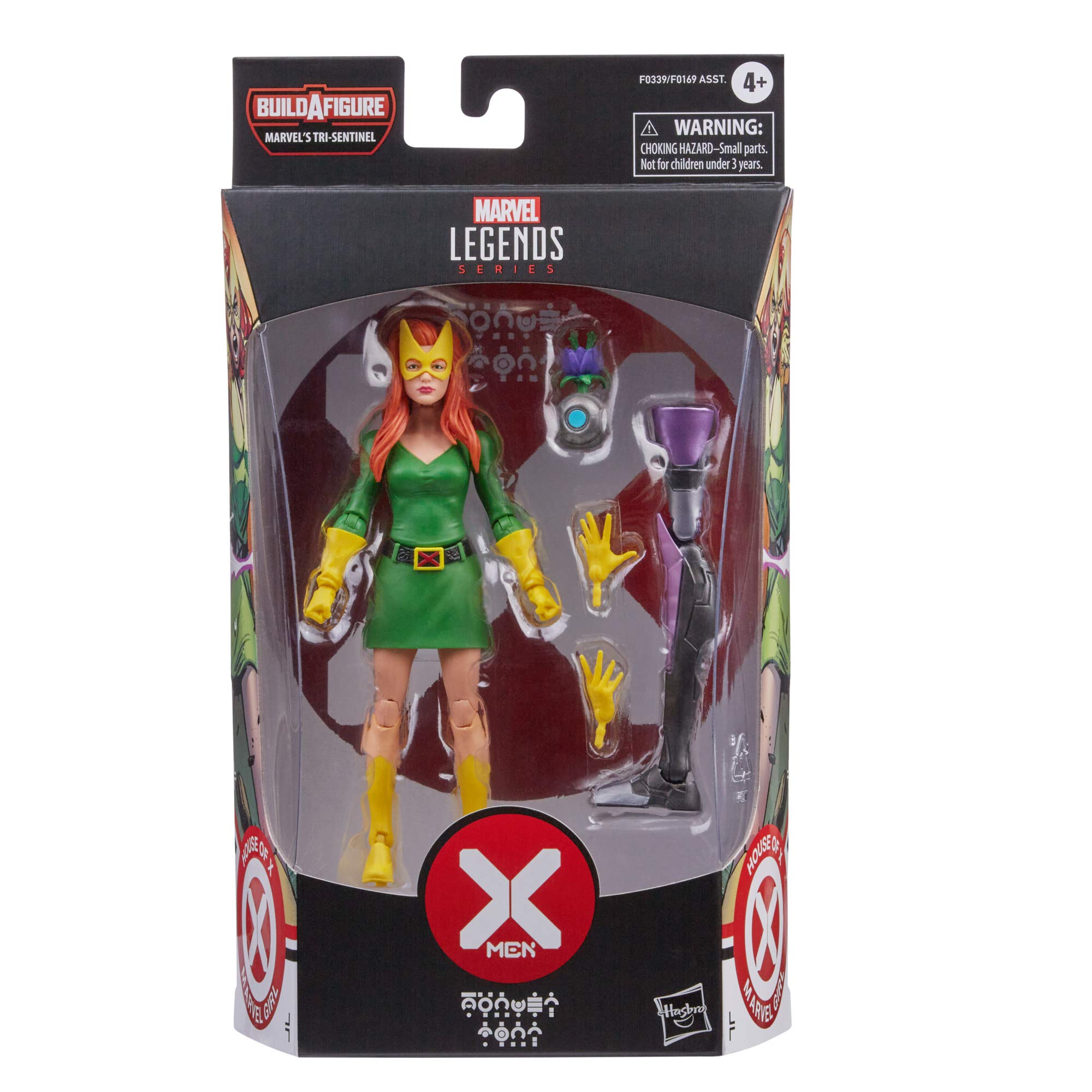 Marvel Hasbro Legends Series X-Men 6-inch Collectible Jean Grey Action Figure Toy, Premium Design and 3 Accessories, Ages 4 and Up