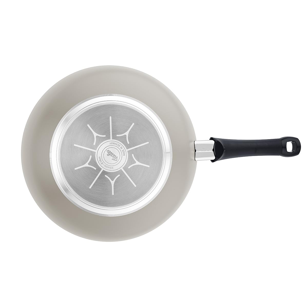 Fissler Ceratal Classic Ceramic Non-Stick Frying Pan 2 Piece Set, 9.5 Inch and 11 Inch, Warm Grey, Made without PFAS