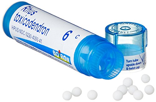 Boiron Rhus Toxicodendron 6C, 5-Pack of 80 Pellet Tubes, Homeopathic Medicine for Joint Pain,