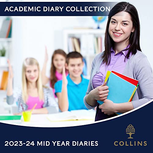 Collins Debden Collins Essentials Academic 2023-24 A4 Day to A Page Mid Year Diary Planner (Appointments) School, College or University Term Journal - July 2023 to July 2024 - Yellow - ESSA41M.45-2324