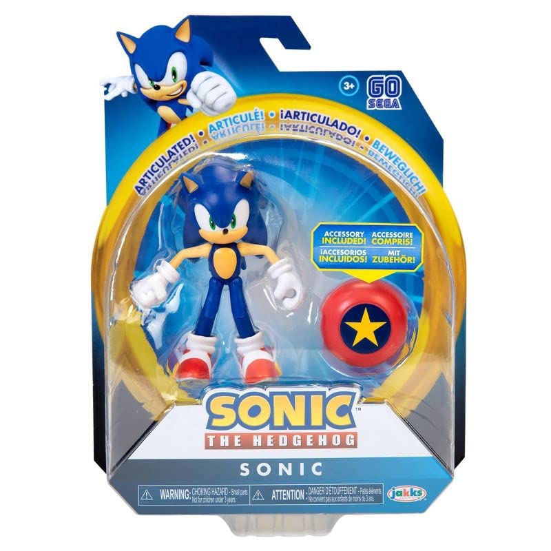 Card Game Sonic The Hedgehog with Star Spring 2 Inch Figurine
