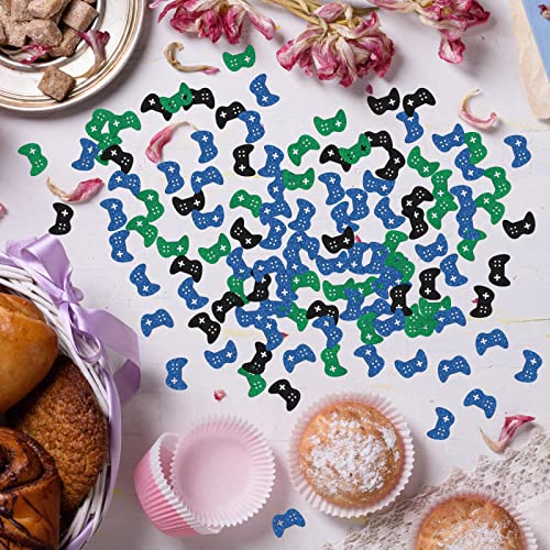 INNORU Video Game Confetti Glitter, Game Theme Birthday Table Confetti, Game Player Paper Scatter, Baby Shower Party Table Decorations Confetti, 120pcs