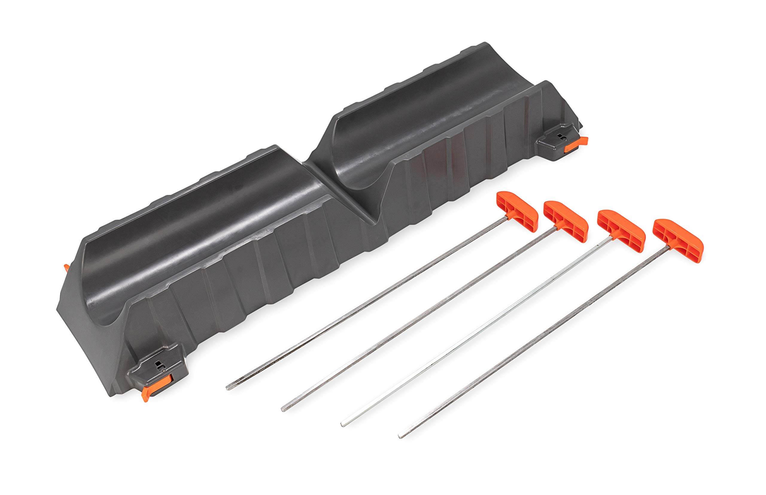 Camco Rhino Camper/RV Sewer Hose Support Kit - Provides Over 15-Inches of Elevation - Supports Up to 3-Feet of RV Sewer Hose - Includes Adjustable Stakes (39015)