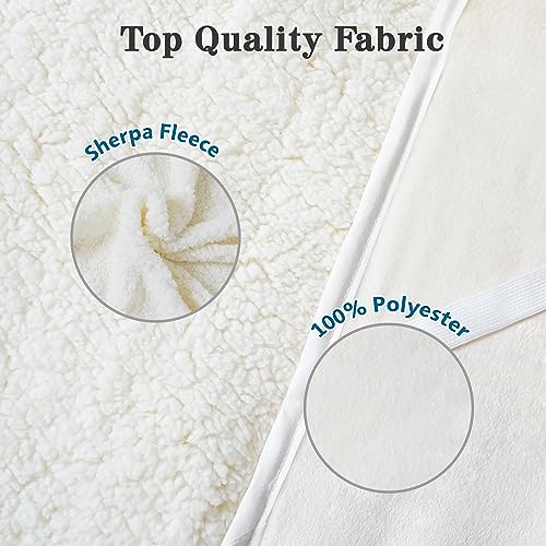 Massage Table Pad Set Premium Fleece Professional SPA Massage Bed Pad, Natural & Thickened & Extra Soft Fleece Massage Table Cover, Includes Pad and Face Rest Cover, 31β W x 72β L
