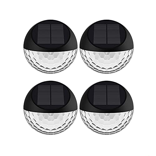 QQWJSH Solar Wall Light 4pcs LED Outdoor Waterproof Home Garden Wall Light Decoration Night Light Wall Washer Garden Light