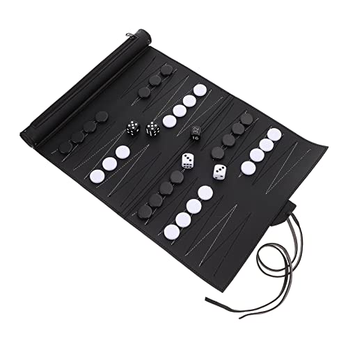 STOBOK Travel Accessories Travel Accessories Travel Accessories Backgammon Chess Board Travel Backgammon Get The Games Out Backgammon Roll Up Backgammon Chessboard Roll Up Chessboard Travel Set