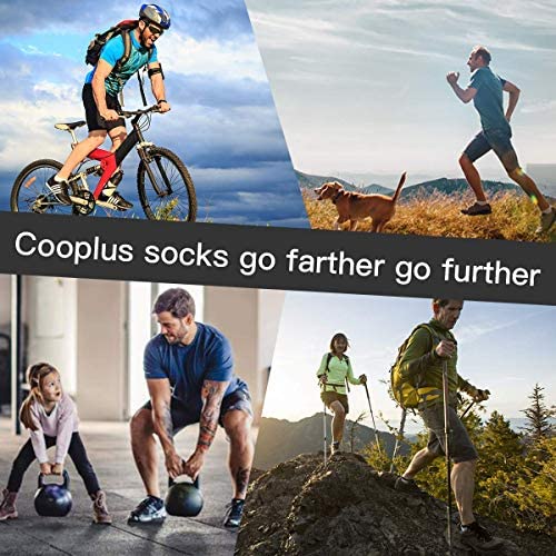 COOPLUS Mens Ankle Athletic Cushion Socks Breathable Low Cut Sports Running Socks with Tab (6 Pairs)