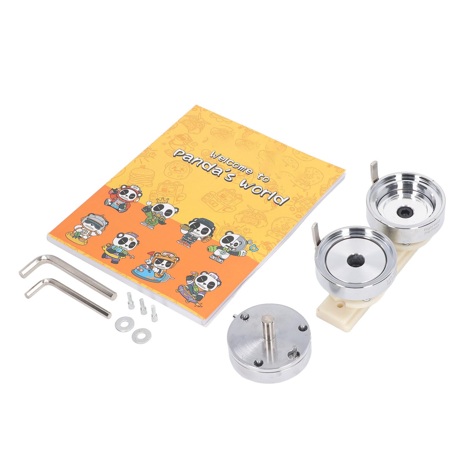 Button Maker Machine, Button Press Machine with Ergonomic Handle, Wide Application, Portable for Halloween Party (58mm)