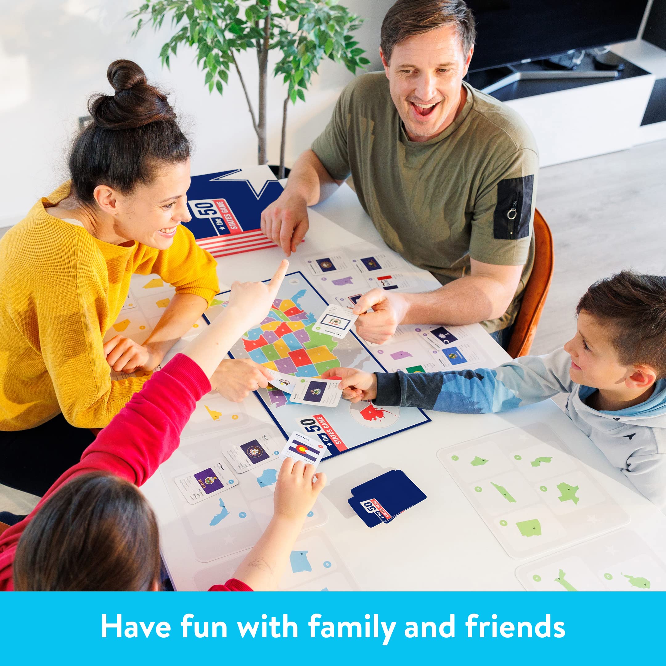 The 50 States Game - US Geography Board Game - Educational Game for Kids & Adults - Fun Learning for Teenage Boys & Girls