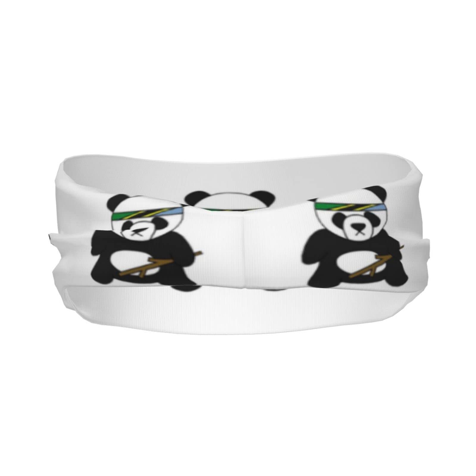 Camping Headband Ninja Panda Wood Sword Hairband Breathable Sweatbands