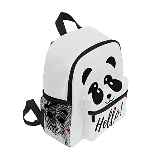 Glaphy Kid's Backpack Panda Funny Toddler Backpack for Daycare Travel, Preschool Bookbags for Boys Girls