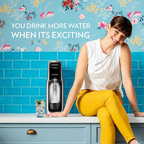 SodaStream Jet Sparkling Water Maker, Kit w/60l Cylinder, Silver