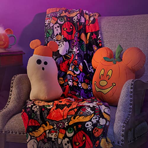 Disney Mickey Mouse Jack-o'-Lantern and Ghost Halloween Throw Pillows