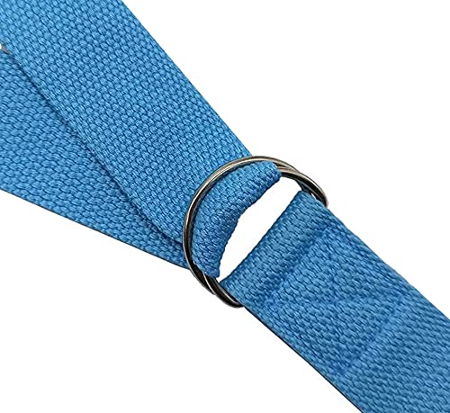 CHMETE Yoga Strap Stretch Bands with Adjustable Metal D Ring Buckle Loop for Stretching,Pilates, Physical Therapy, Dance, Gym Workouts