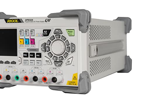 Rigol DP832A Programmable Linear Dc Power Supply,3 Channels,195W Total Power,Maximum Output Range 30V/3A || 30V/3A, 5V/3A