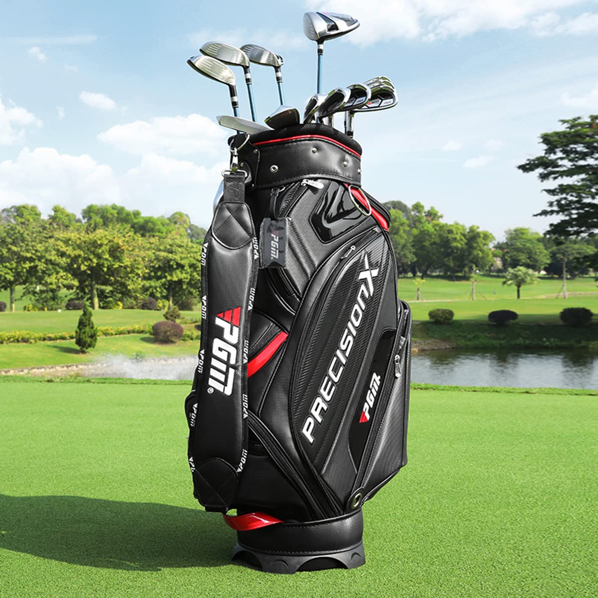 Complete Golf Clubs Set 13 Pieces for Men & Women Left Hand,Includes Titanium Golf Driver, 3 & #5 Fairway Woods, 4 Hybrid, 5-SW Irons, Putter and Golf Bag