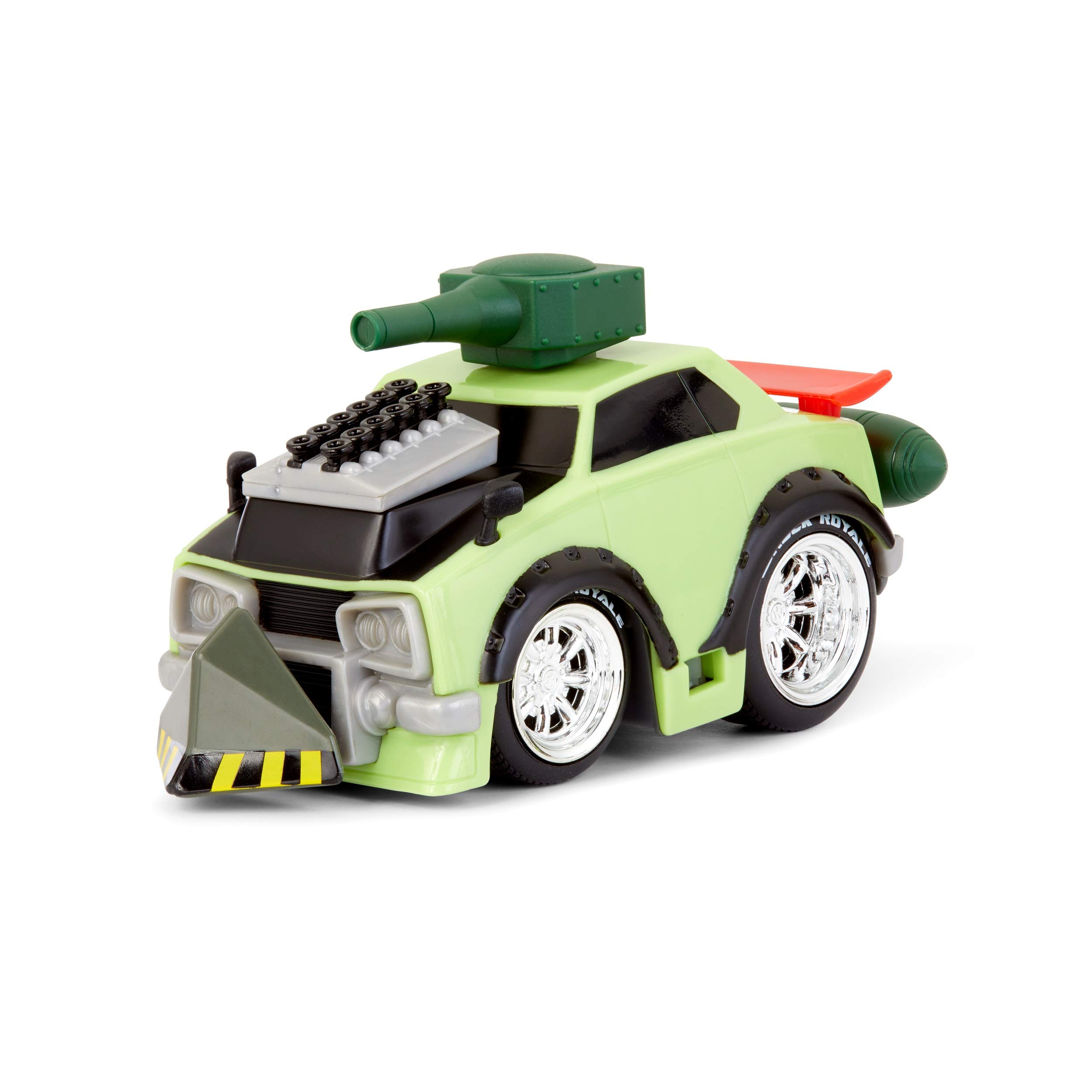 MGA Entertainment Wreck Royale Exploding Crashing Da Bomb Race Car with 4 Mix 'N Match Explosive Parts, Multicolor (565741)