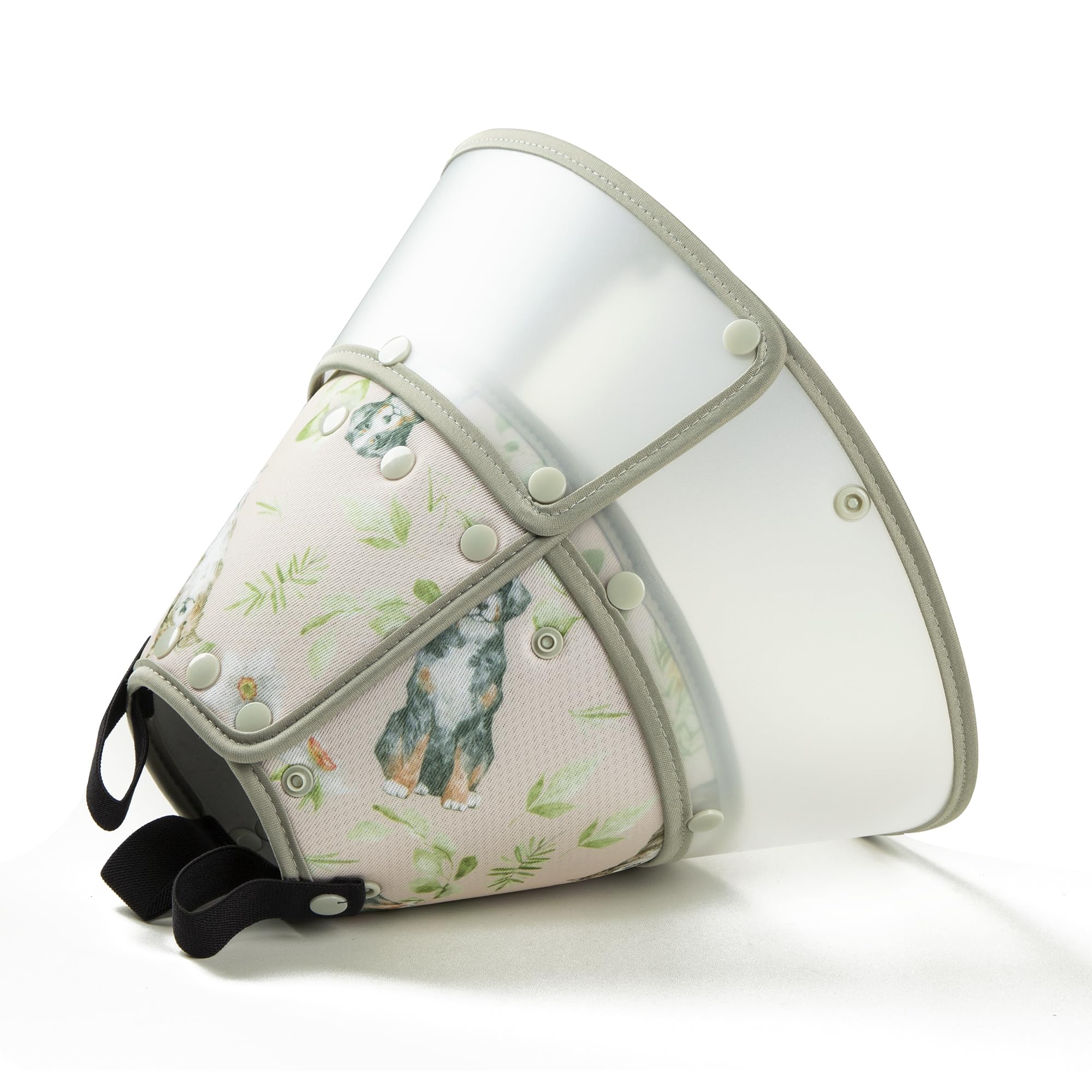 Fuz Bigaza Soft Dog Cone Collar for Large Medium Small Dogs After Surgery, Adjustable Pet Recovery E-Collar, Elizabethan Collar for Dogs and Cats, Tan XLarge