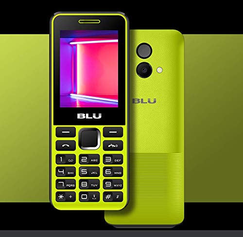 BLU Tank II T193 Unlocked GSM Dual-SIM Cell Phone w/Camera and 1900 mAh Big Battery - Unlocked Cell Phones - Retail Packaging (Lime)