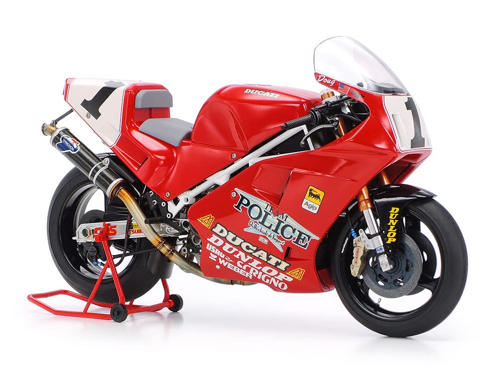 Tamiya 4950344992546 300014063-1:12 Ducati 888 Superbike 1993, Red