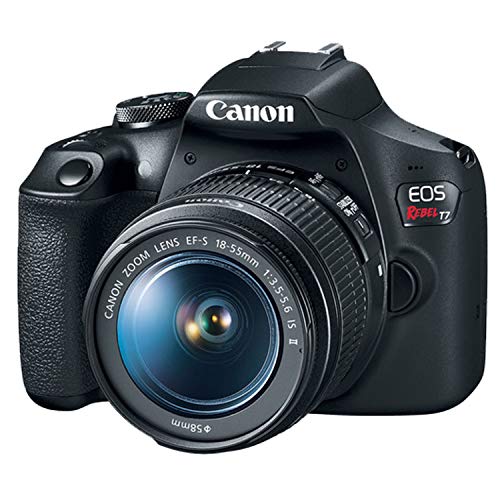 Canon EOS Rebel T7 DSLR Camera with 18-55mm+Canon EF 75-300mm III Lens+420-800mm HD Telephoto Zoom Lens+case+128Memory Cards (24PC)
