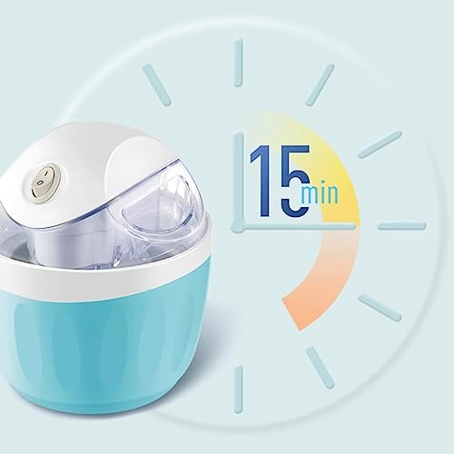 Ice Cream Maker Ice Cream Machine Home Made Fruit Yogurt Ice Cream Machine Fully Automatic Small Ice Cream Machine DIY Ice Cream Machine (Color : Brass)