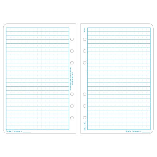 Rite In The Rain Weatherproof Loose Leaf Paper, 4 5/8" x 7", 32# White, Universal Pattern, 100 Sheet Pack (No. 372)