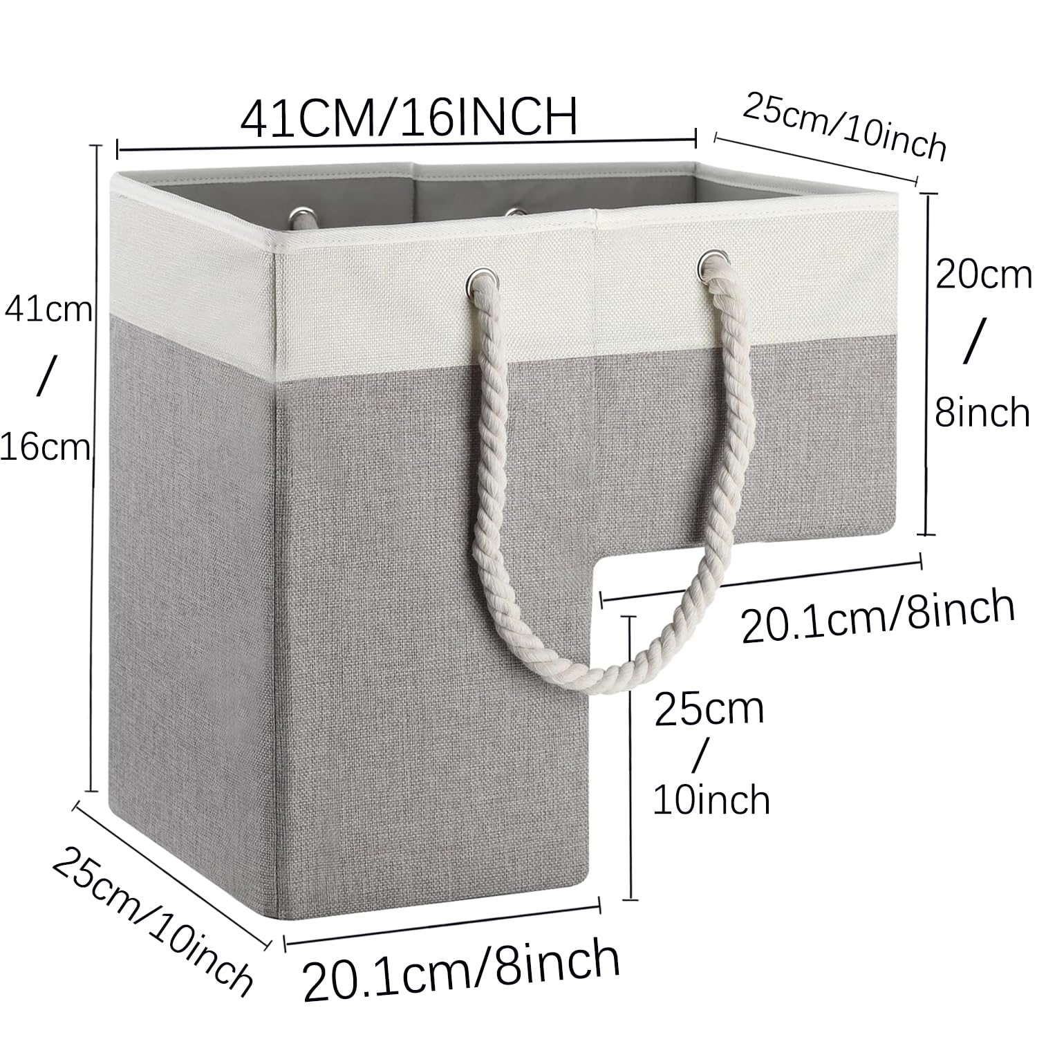 Gachiwar Stair Storage basket,16" L x 10" W x 16" H,dirty clothes basket,hanging baskets for organizing carpeted stairs,book,wooden