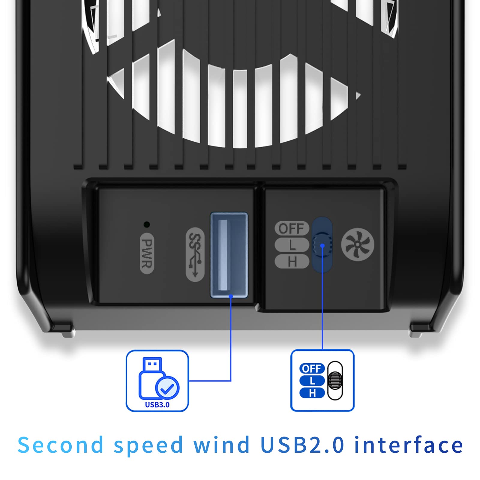 Cooling Fan for PS5 Accessories, Temperature Cooler Fan USB External 3 Fan for Sony Playstation 5 Upgraded Quiet Cooler Fan Console playstation 5 host accessories Cooling 3 Cooler Fans with LED Light