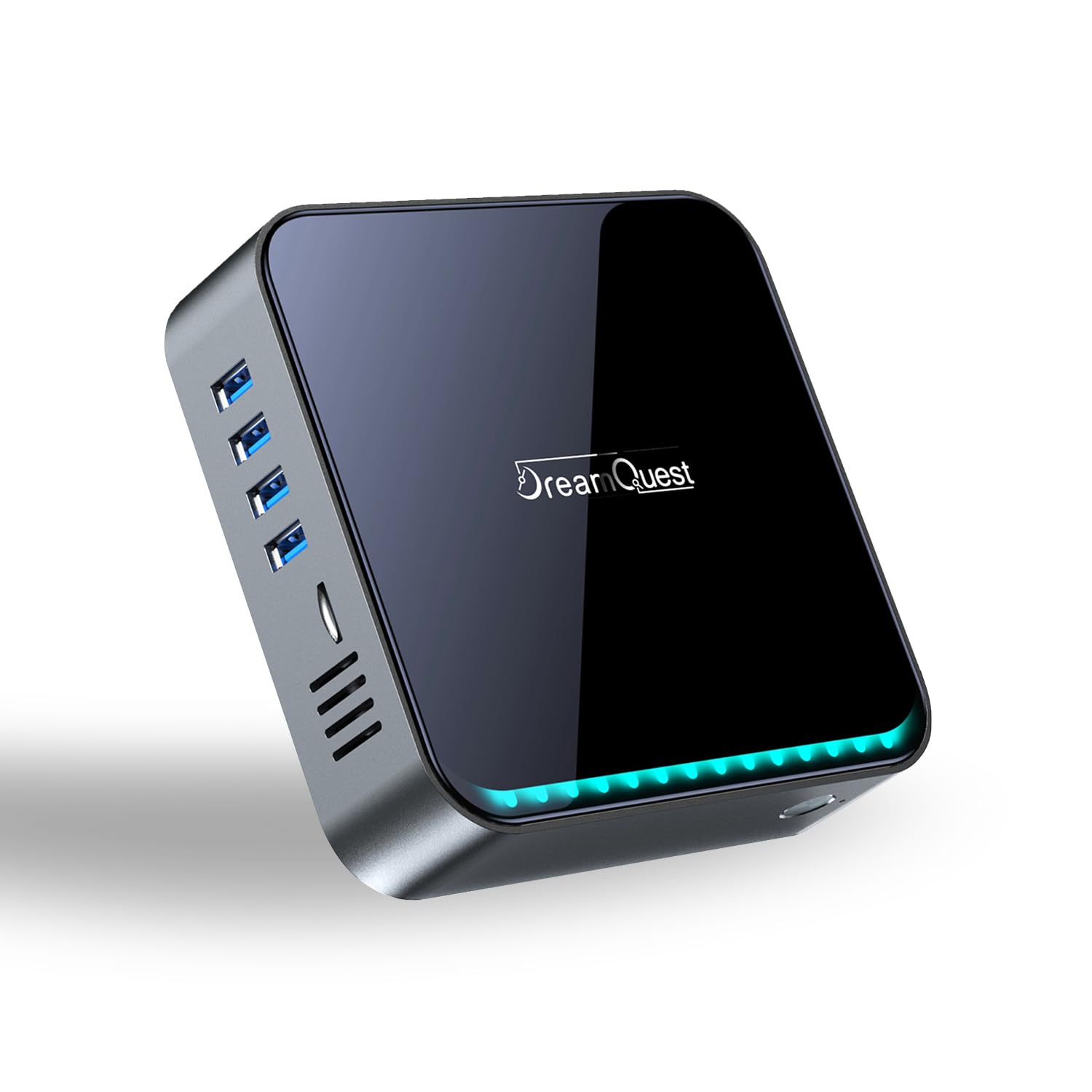 DreamQuest Mini PC Windows 11 Pro with Intel J4125 (Up to 2.7GHz) 8GB RAM/ 256GB SSD Mini Desktop Computer Support HDMI 4K@60Hz, Wi-Fi, Ethernet, Bluetooth 4.2, USB 3.0X4 Work On Business Home Office